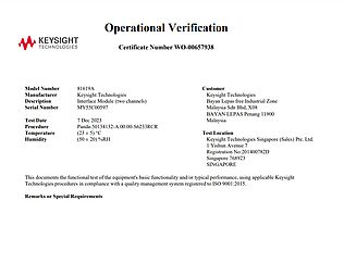 光学元件测试 - Used Keysight Equipment