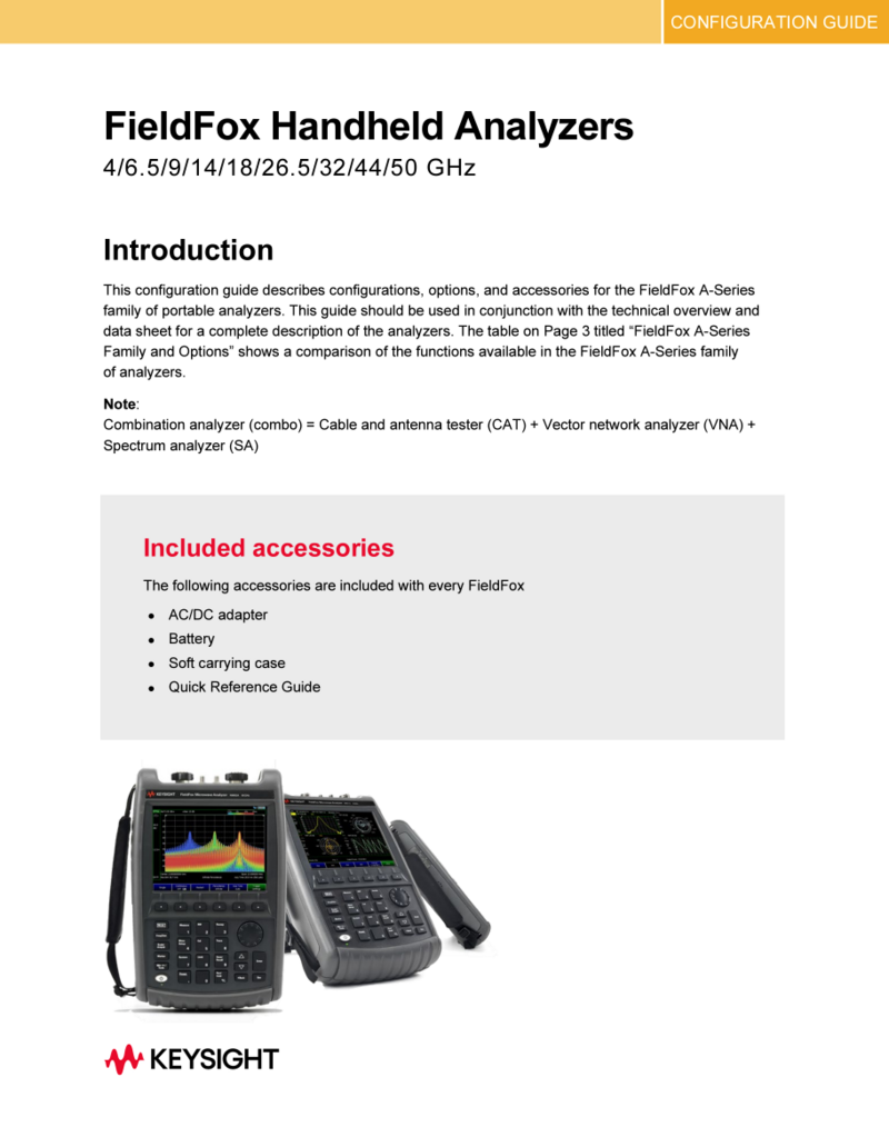 On Sale: Keysight Used N9917A FieldFox Handheld Microwave Analyzer ...