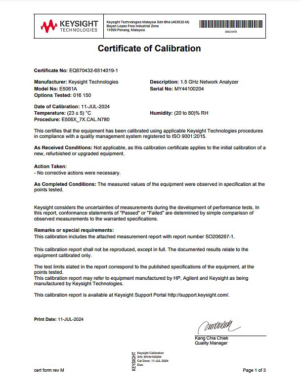Network + Impedance Analyzers - Used Keysight Equipment