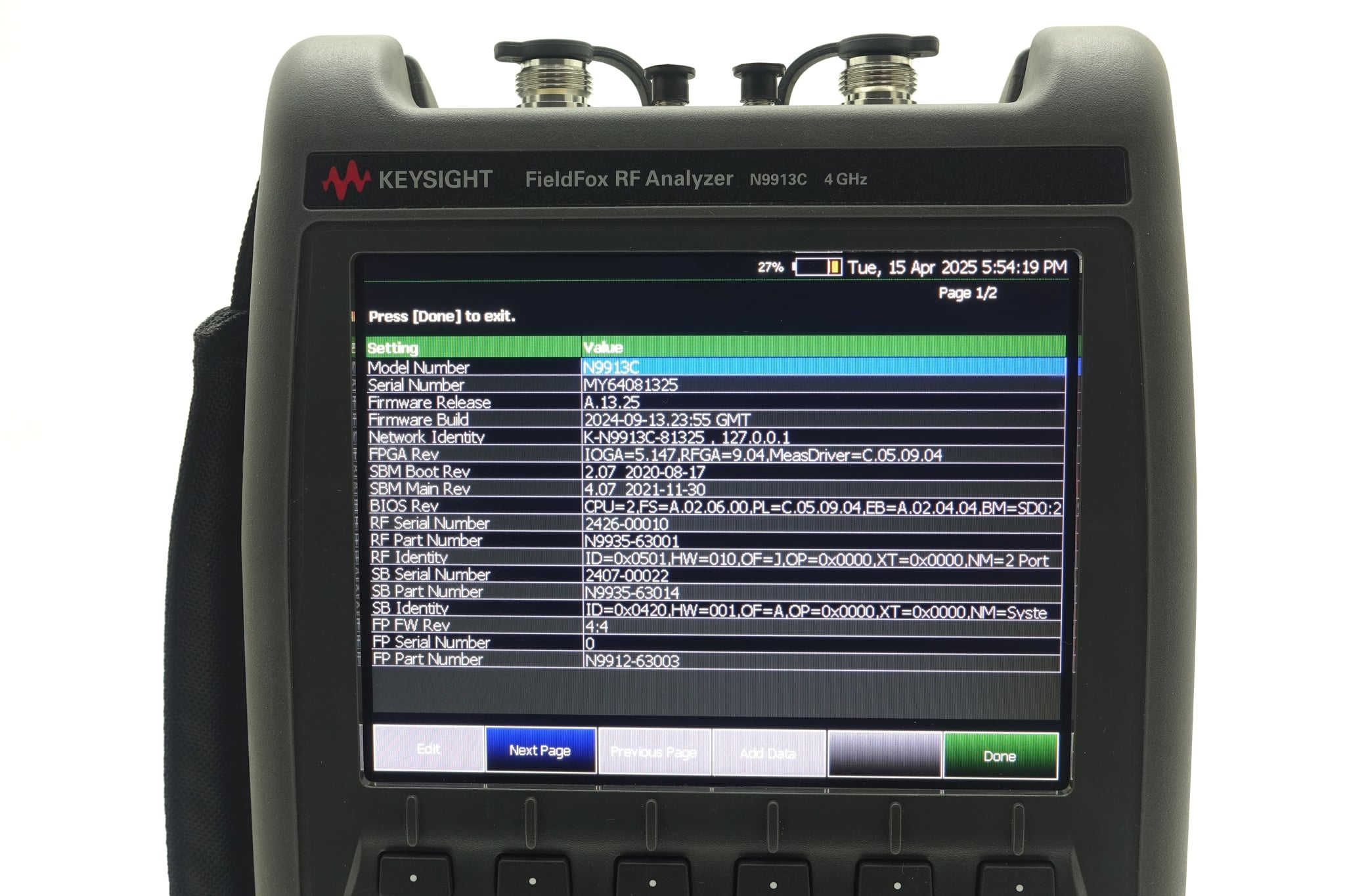 스펙트럼 + 신호 분석기 - Used Keysight Equipment