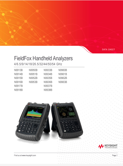 Sale: Keysight Used N9952B FieldFox Handheld Microwave Analyzer, 50 GHz ...