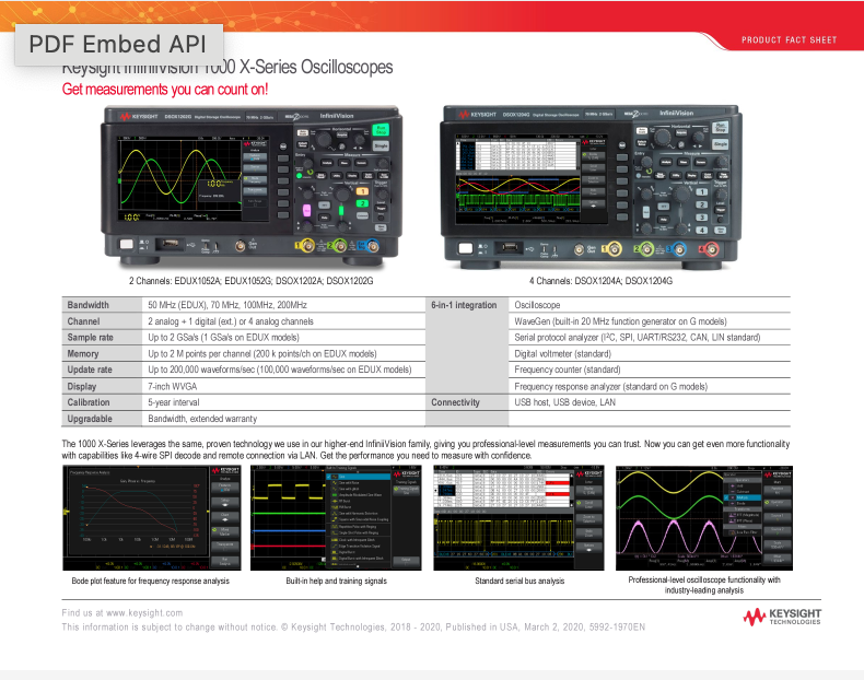 Sale: Keysight Used DSOX1102A Oscilloscope: 70/100 MHz, 2 Analog ...